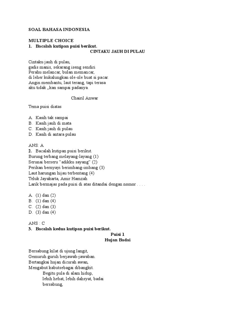 Soal Ucun Bind | PDF