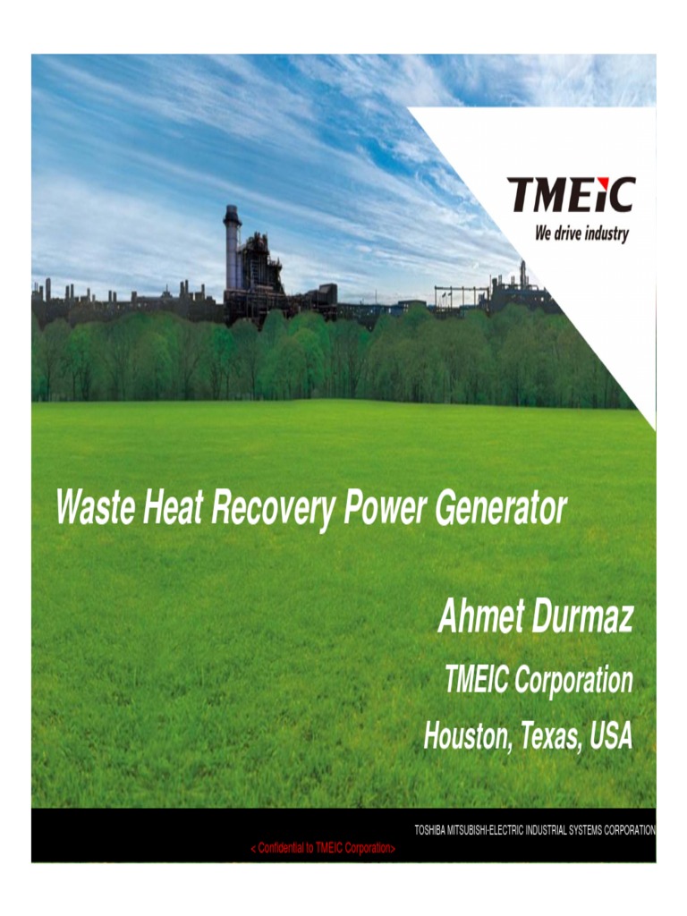 Orc Waste Heat Recovery | PDF | Gas Turbine | Energy Technology