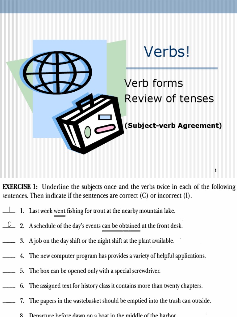Review of English Verb Tenses | PDF | Perfect (Grammar) | Grammatical Tense