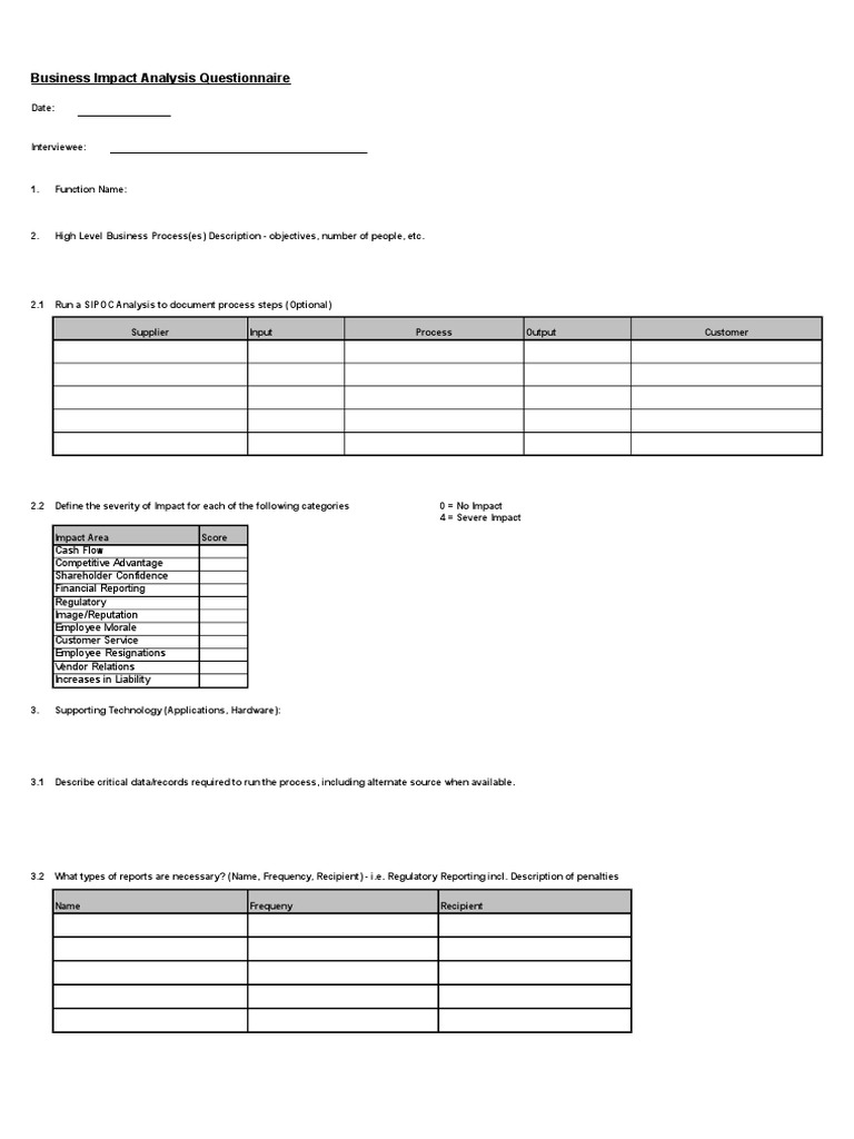BIA Framework | Business Process | Risk | Free 30-day Trial | Scribd
