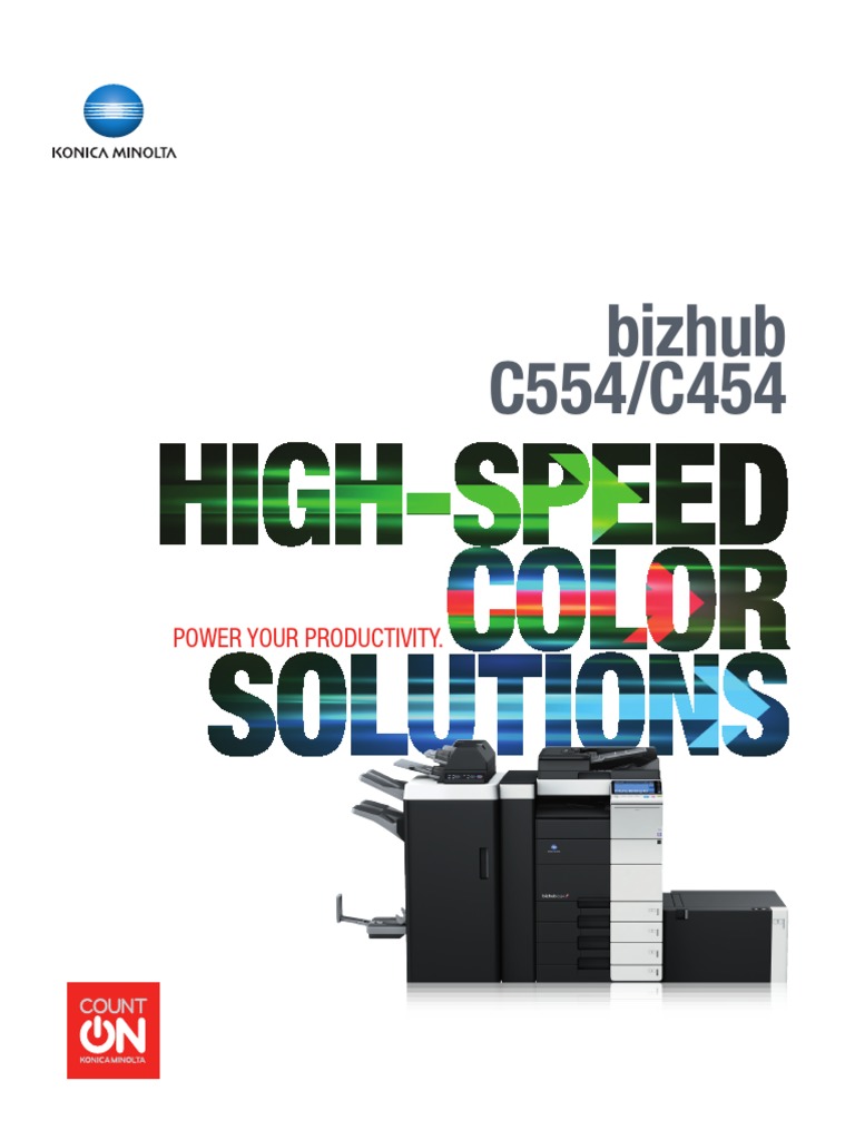 Bizhub C554 Brochure1.Pdf1 | PDF | Image Scanner | Fax