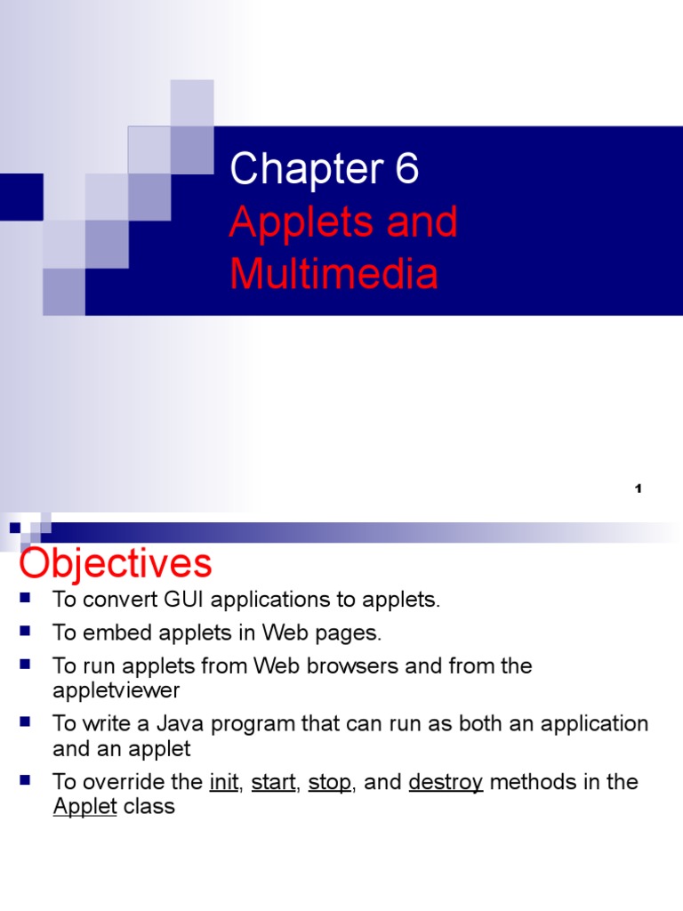 Java Applets: Development & Methods | PDF | Method (Computer ...