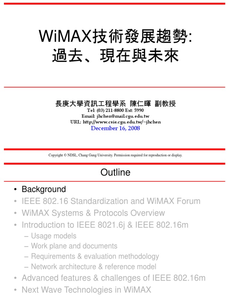 WiMAX Tutorial | PDF | 4 G | Wi Max