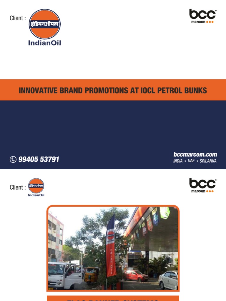 Innovative Brand Promotions at Iocl Petrol Bunks | PDF