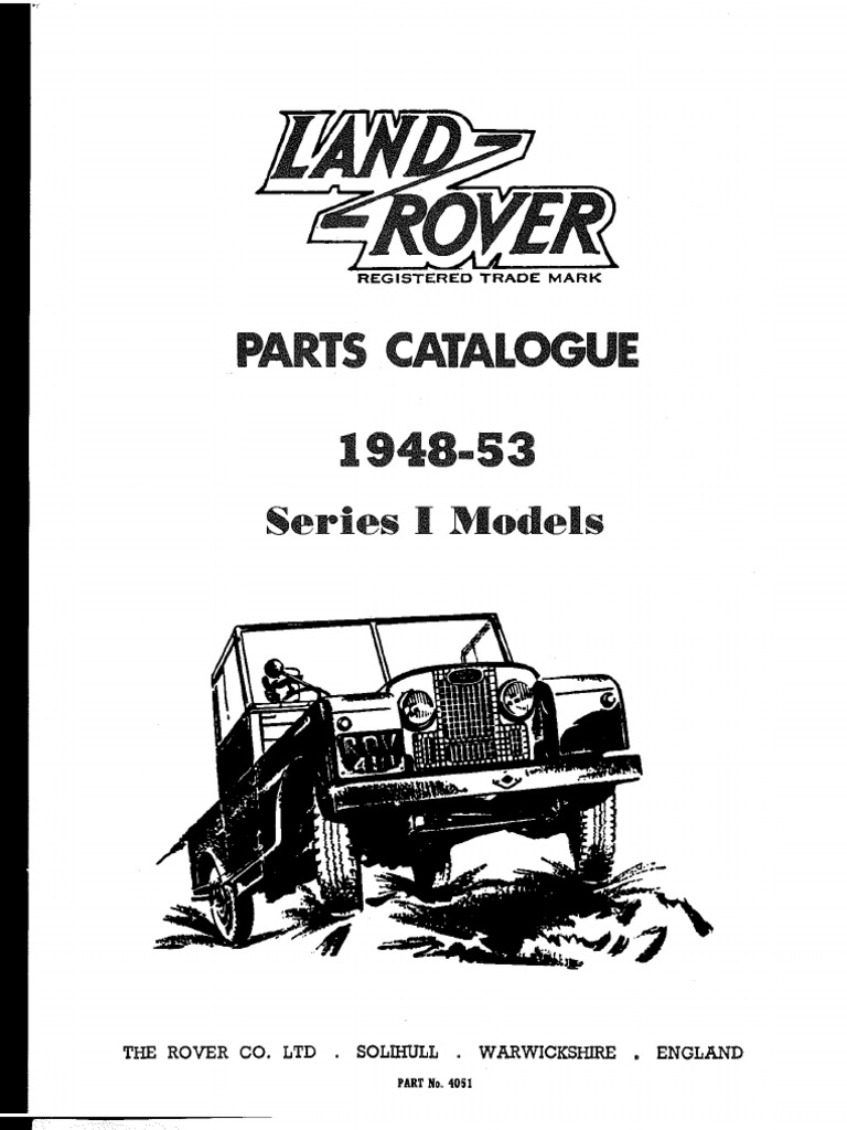 Land Rover Parts Catalogue | PDF