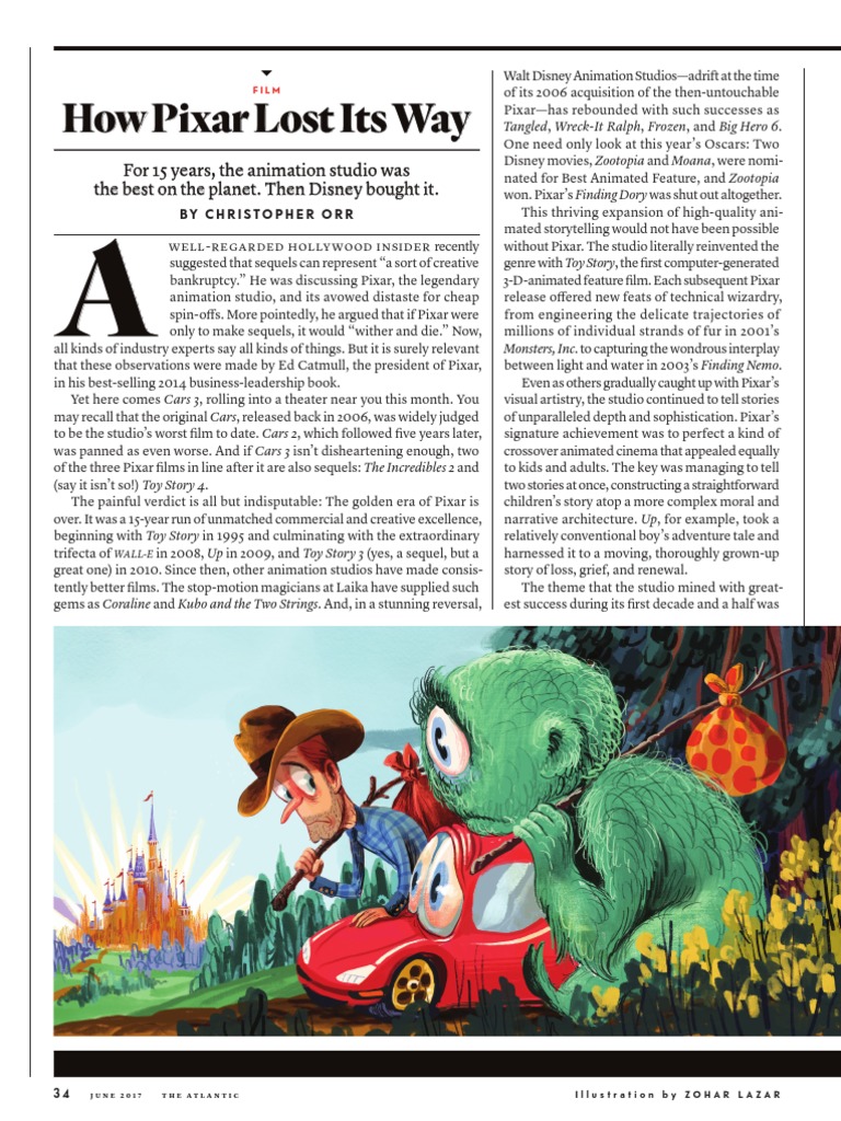 How Pixar Lost Its Way | PDF | Pixar | Walt Disney Animation Studios