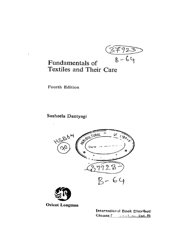 Fundamental of Textile and Their Care Book | PDF | Textiles | Yarn