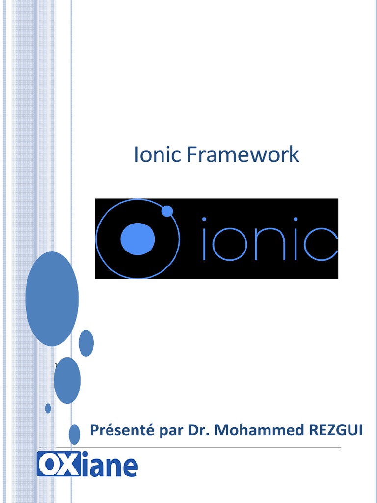 Ionic Framework | PDF | Android (Système d'exploitation) | iOS