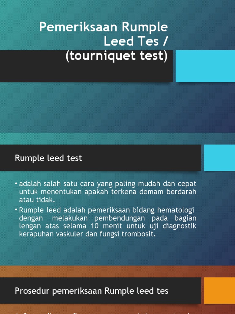 Pemeriksaan Rumple Leed Tes | PDF