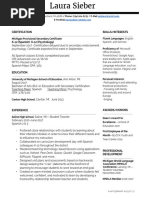 Annotated Resume Sample | PDF | Tutor | Literacy