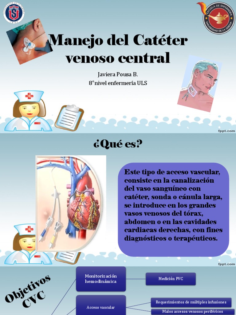 Cateter Venoso Central | PDF | Terapia intravenosa | Especialidades Medicas
