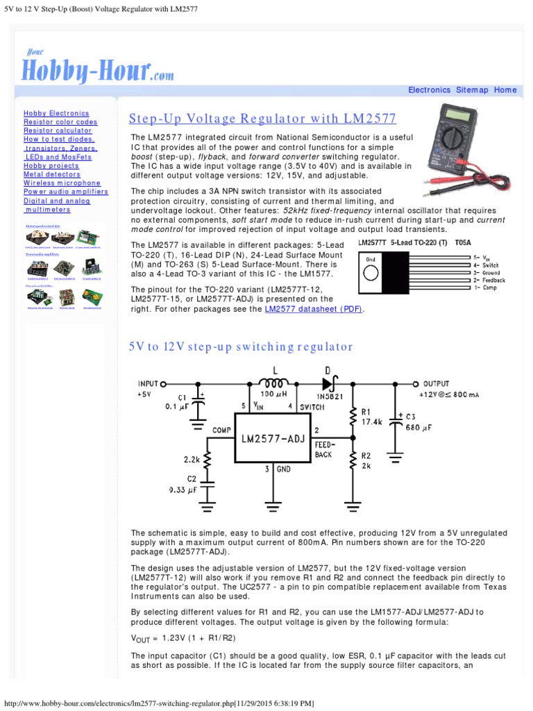 LM2577 Boost Converter Guide | PDF | Capacitor | Transistor