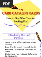 Understanding Card Catalog Types | PDF | Nancy Drew | Books