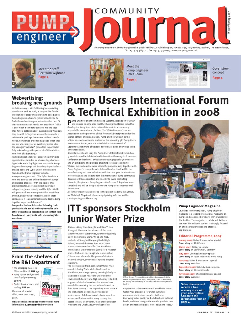 Writing For Pump Engineer Magazine | PDF | Science | Technology (General)