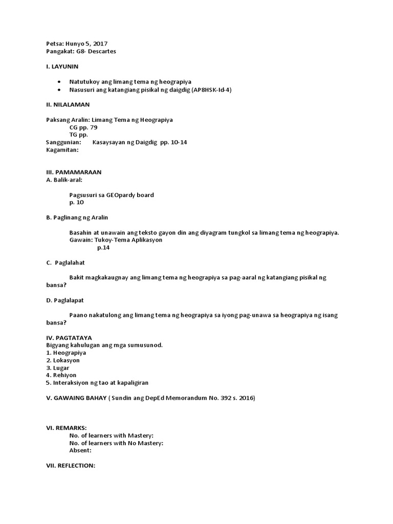 Lesson Plan AP 8 | PDF