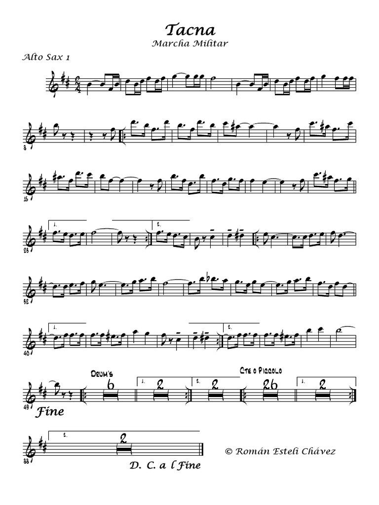 Marcha Militar Tacna 1 | Bois (musique)