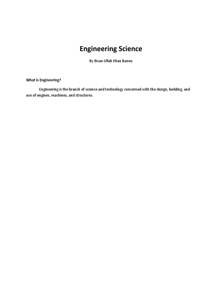 Engineering Science | PDF
