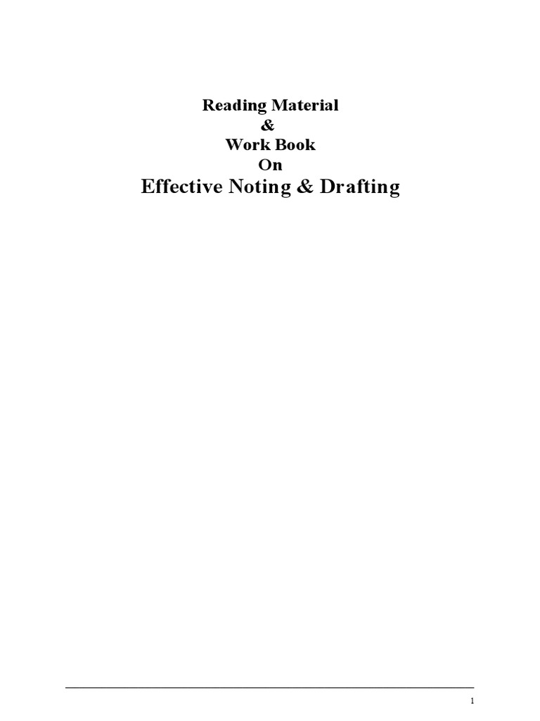 Noting & Drafting | Precedent | Computer File