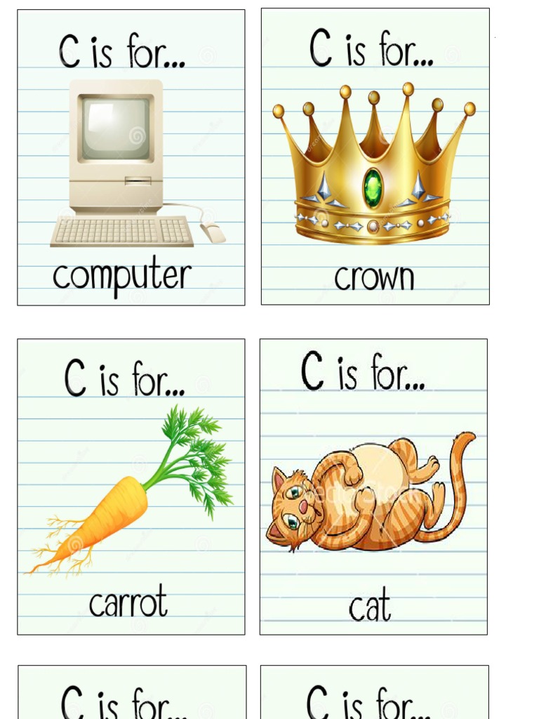 Flashcards Letter C | PDF