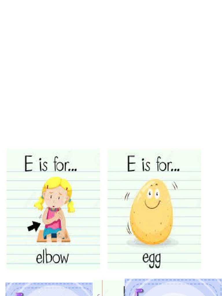 Flashcards Letter e | PDF