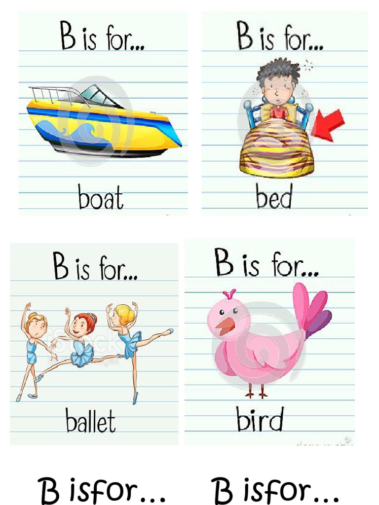 Flashcards Letter B | PDF