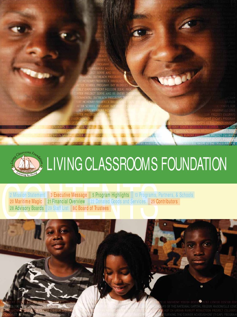 LIVING CLASSROOMS PROGRAMS: Hands On Learning Prepares Young As Great ...
