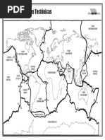 Mapa de Las Placas Tectonicas para Imprimir | PDF