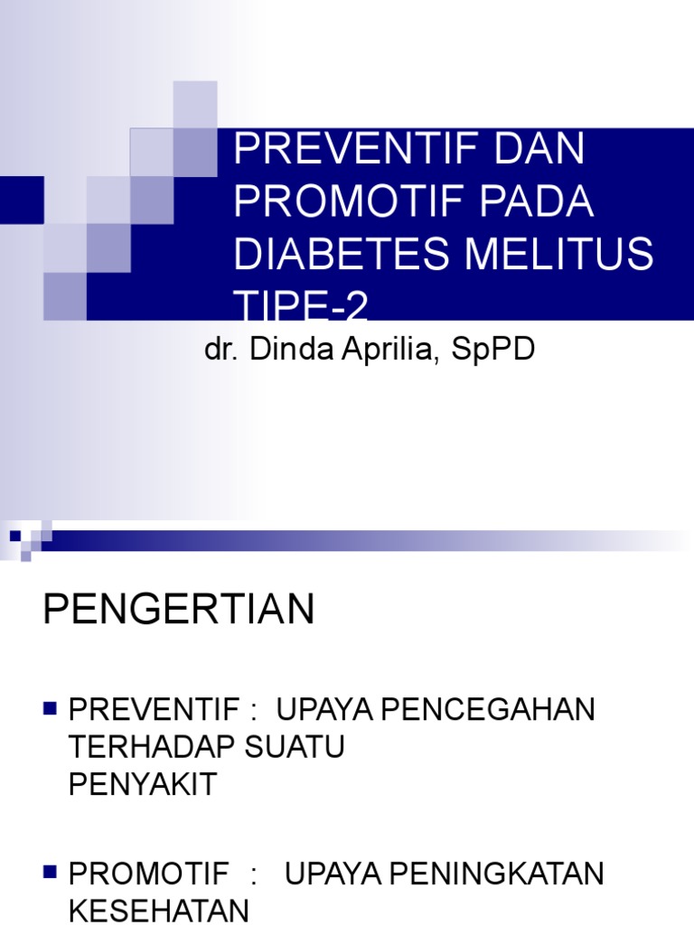 Preventif Dan Promotif Diabetes Melitus Tipe-2 | PDF