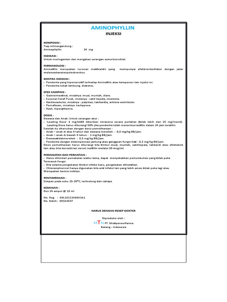 Brosur Amino Inj | PDF