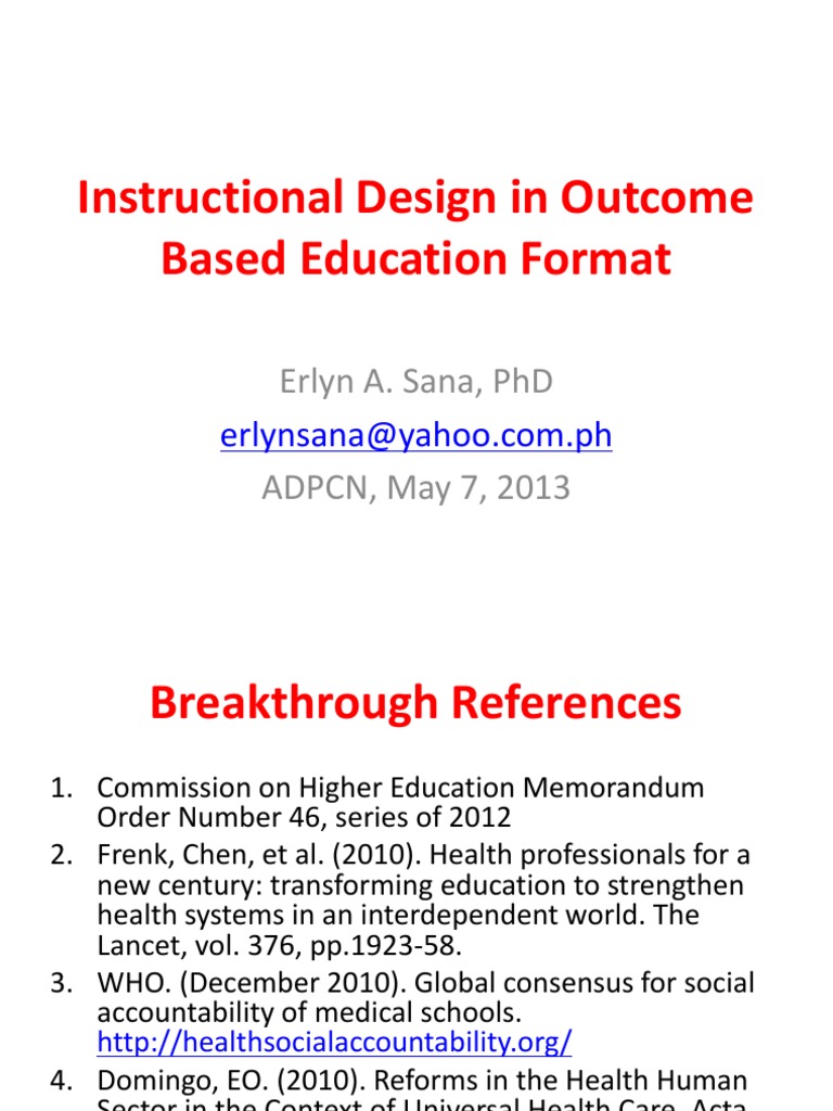 Outcome-Based Education Framework Insights | PDF | Competence (Human ...