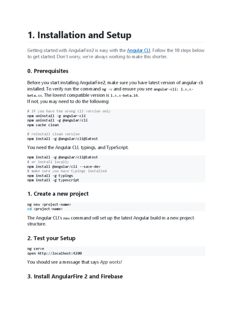 AngularFire2 Setup Guide | PDF | Information Retrieval | Facebook