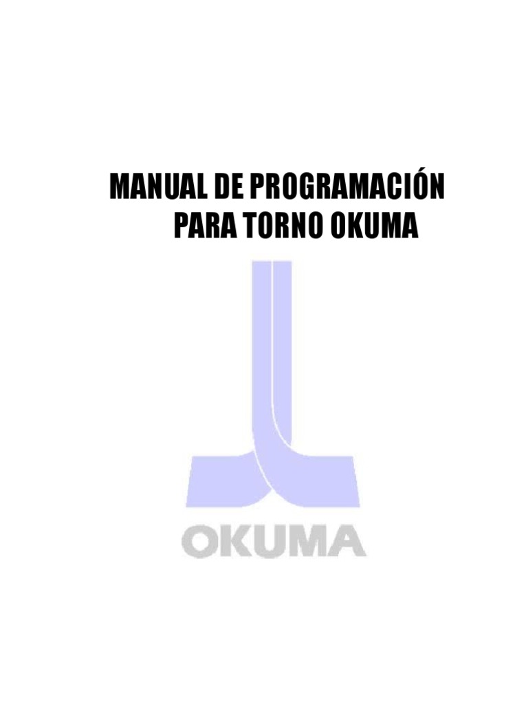 Manual de Programacion Okuma | PDF | Sistema de coordenadas Cartesianas ...