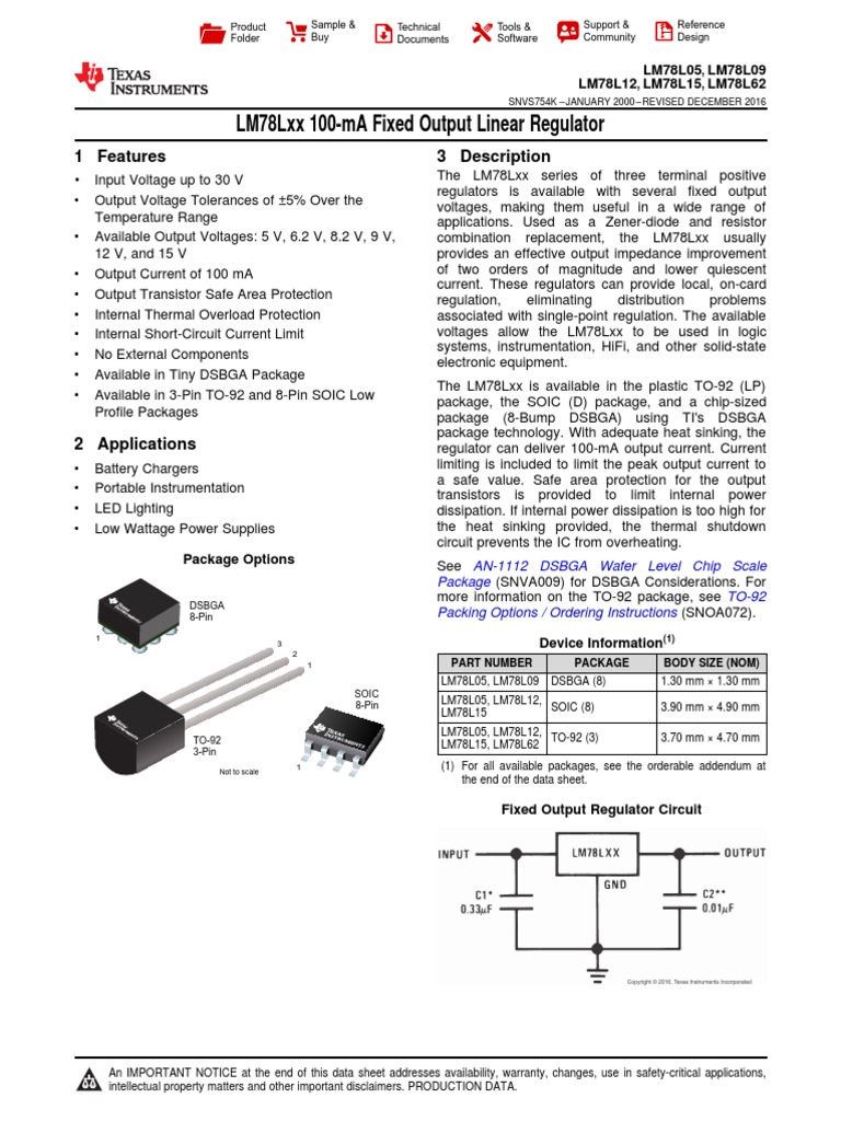 lm78l05 | Capacitor | Power Supply
