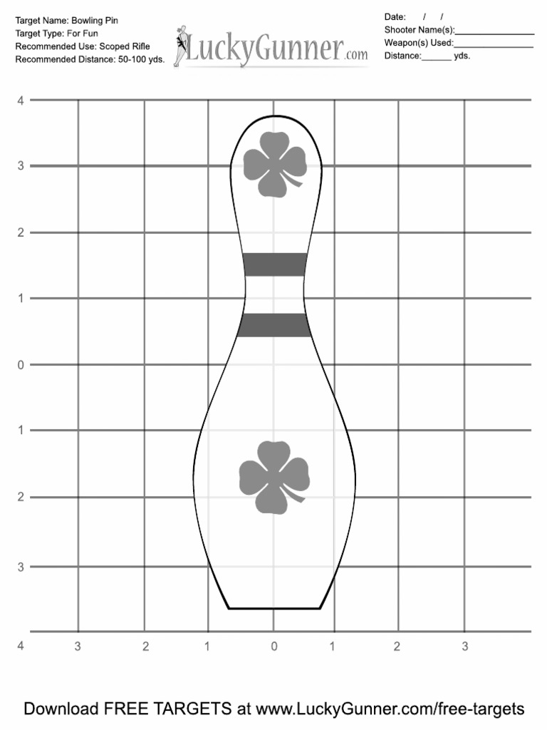 Targets Bowling Pin Greyscale | PDF