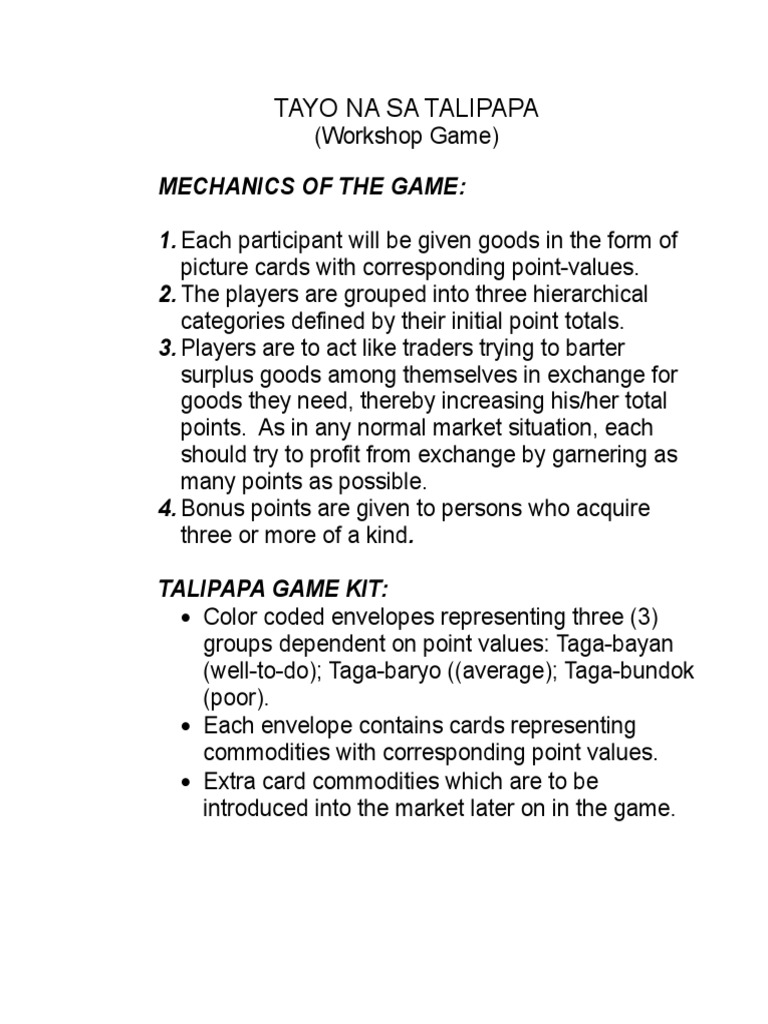 Tayo Na Sa Talipapa | PDF | Social Institutions | Social Science