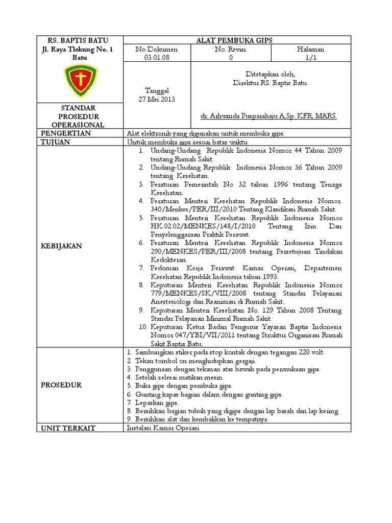 03 Alat Pembuka Gips | PDF | Kesehatan Holistik