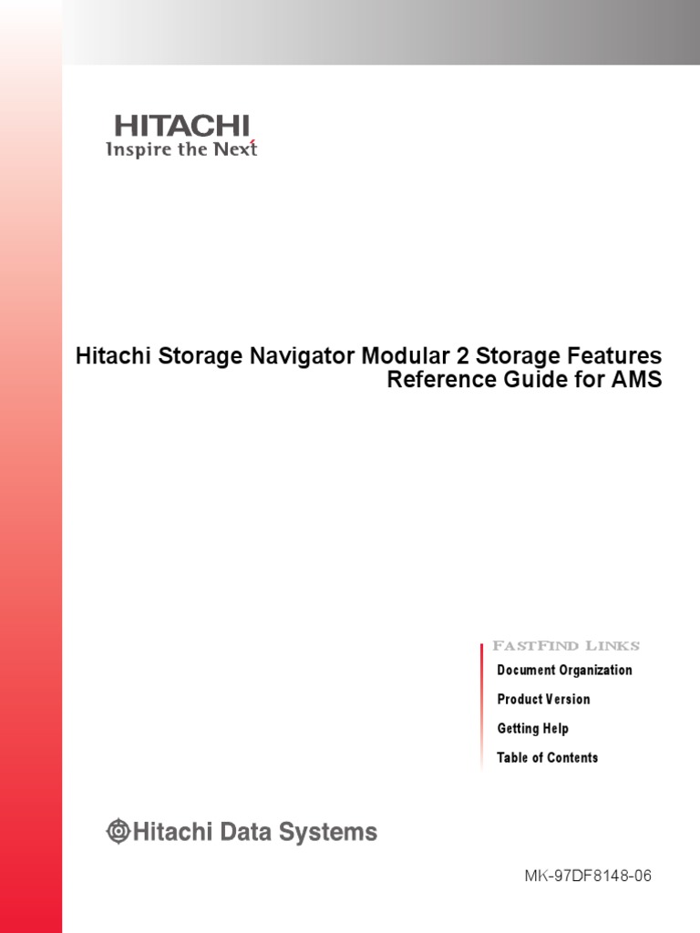 Hitachi Storage Navigator Modular 2 Storage Features Reference Guide ...