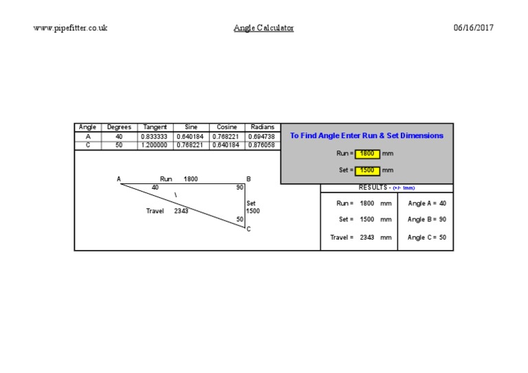 Angle Calculator | PDF