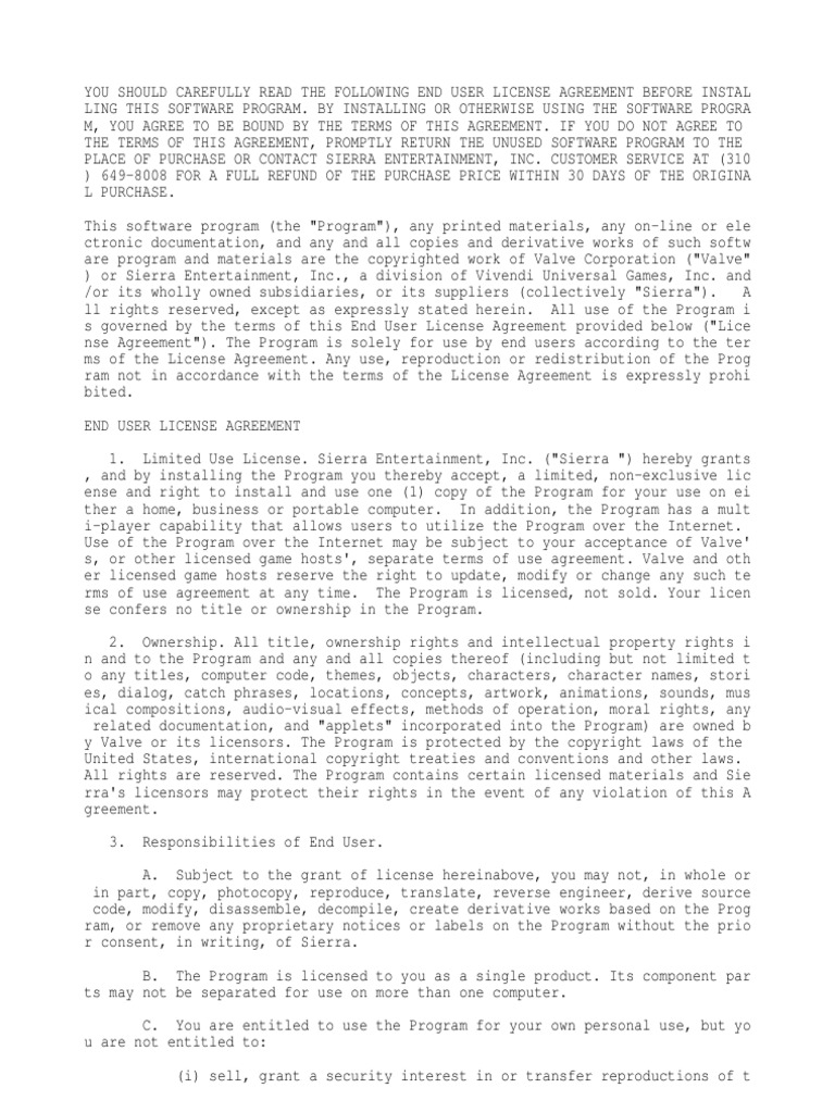 Eula | PDF | License | Source Code