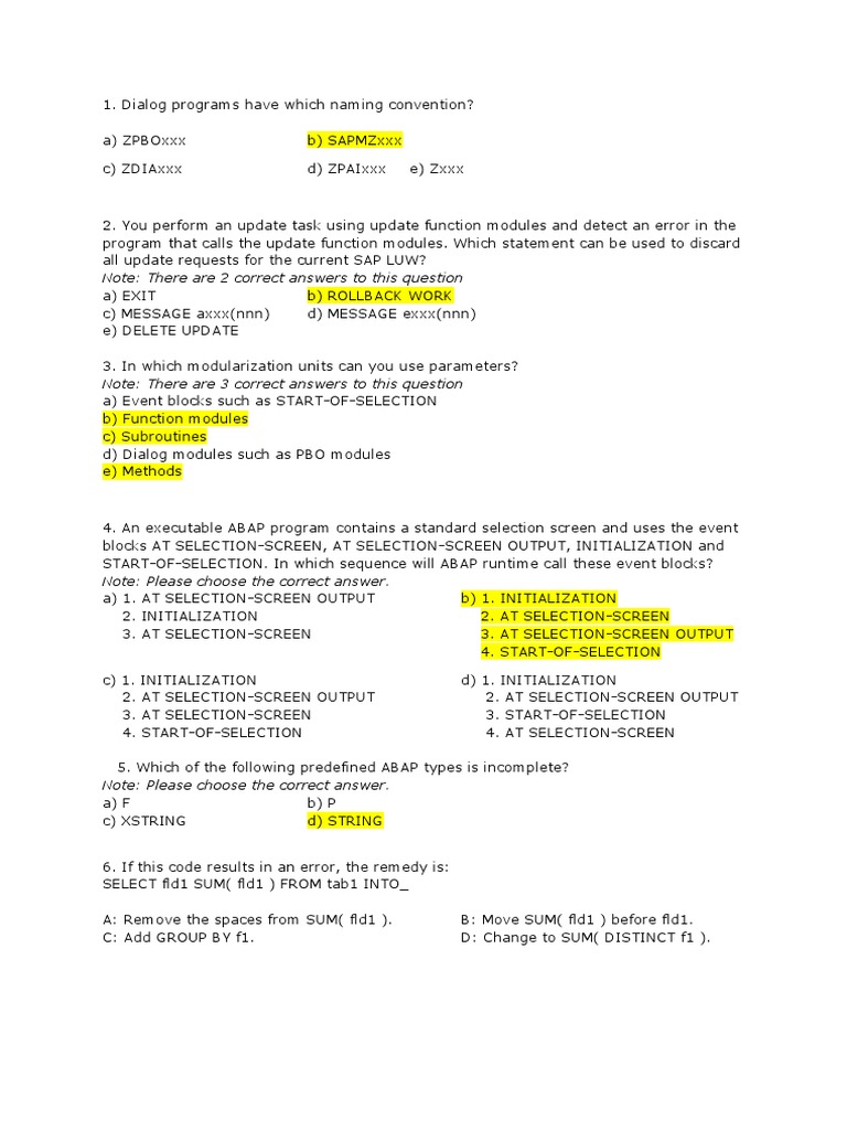 Interview Questions Pdf Subroutine Parameter Computer Programming