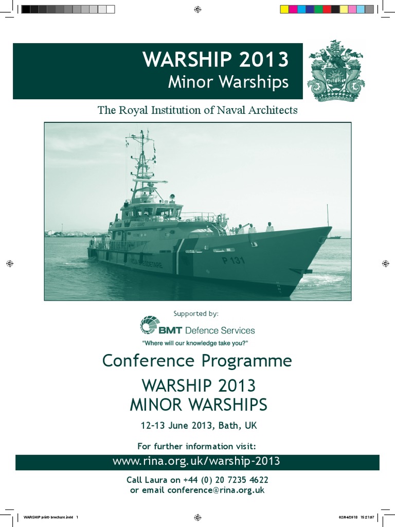 Minor Warships Conference 2013 Agenda | PDF | Unmanned Aerial Vehicle ...