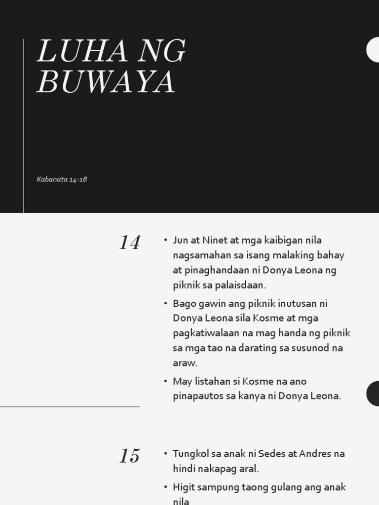 Luha NG Buwaya | PDF