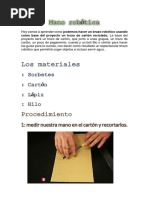 Diseño de Mano Robótica Articulada | PDF | Mano | Arduino