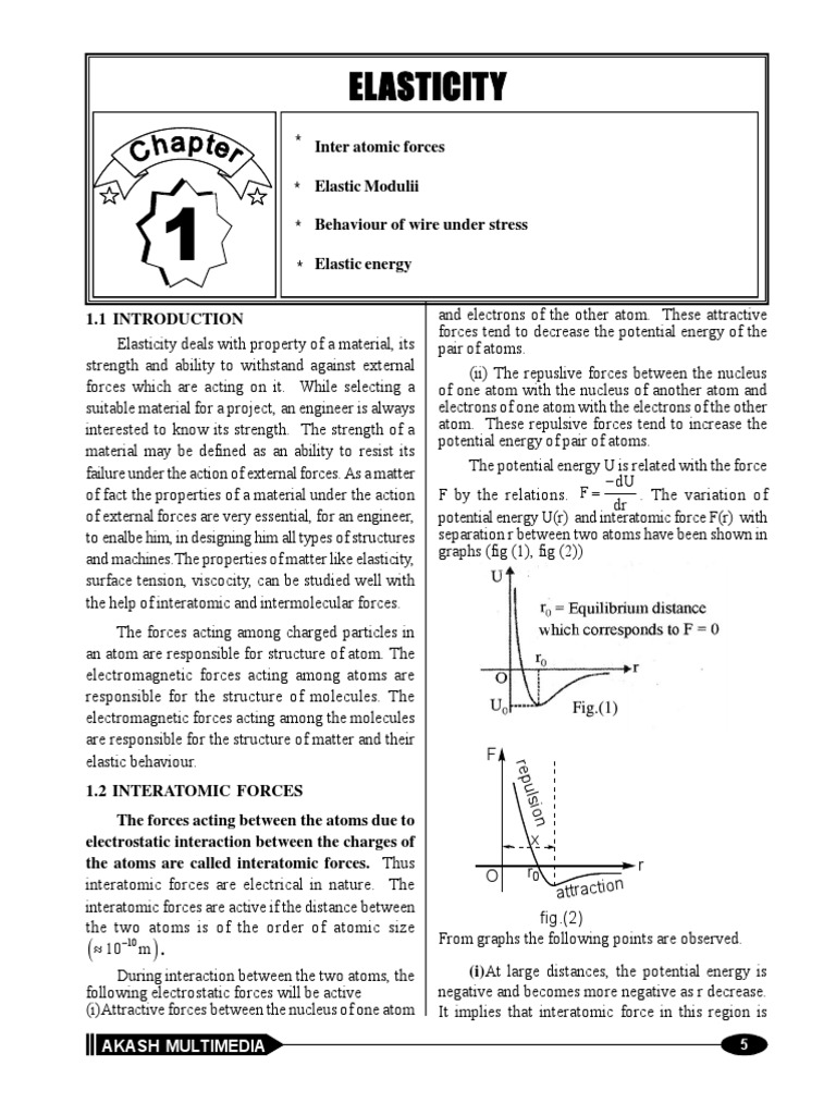 Understanding the Fundamental Properties of Elasticity Through ...