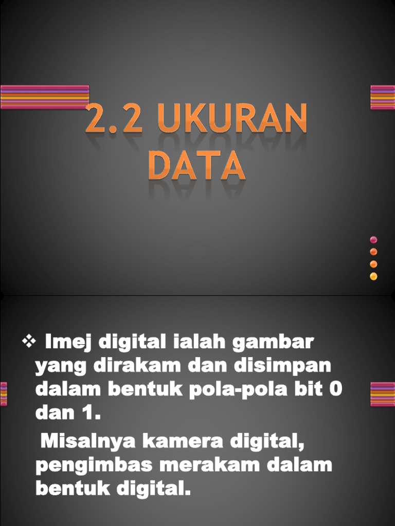 2.2 Ukuran Data-Imej Digital | PDF