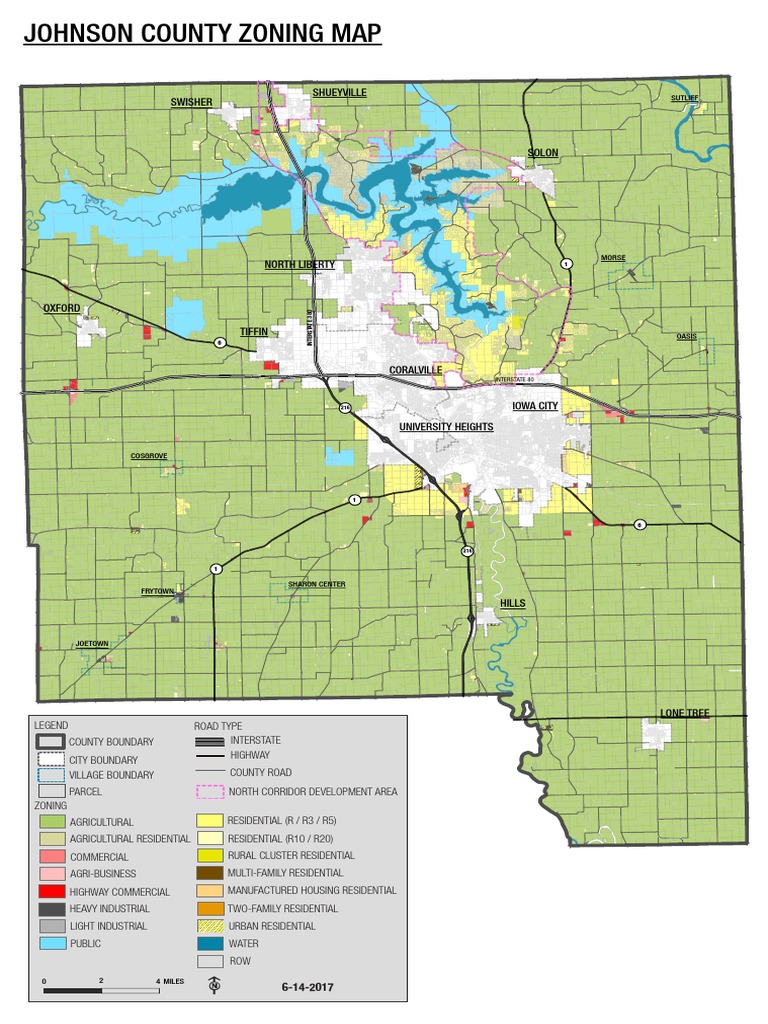 Johnson County Zoning Map (2017) | PDF | Road Transport | Transport