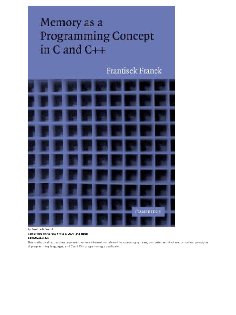 Memory As Programming Concept in C | PDF | C (Programming Language ...
