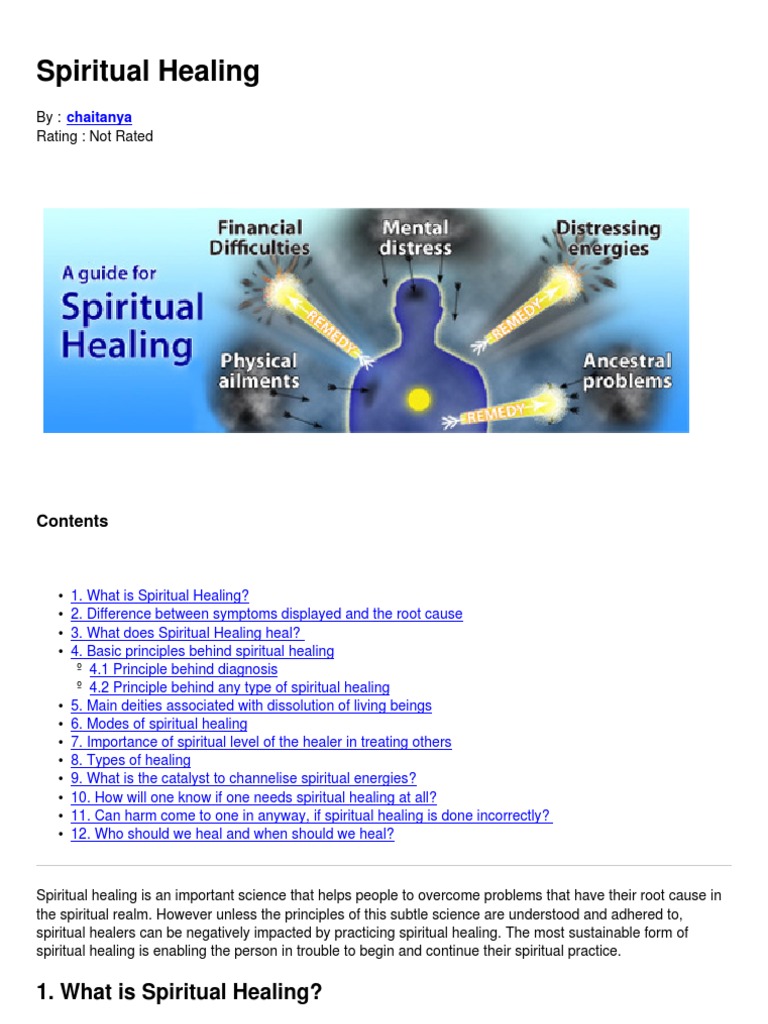 Guide to Spiritual Healing Practices | PDF | Energy Medicine | Faith ...