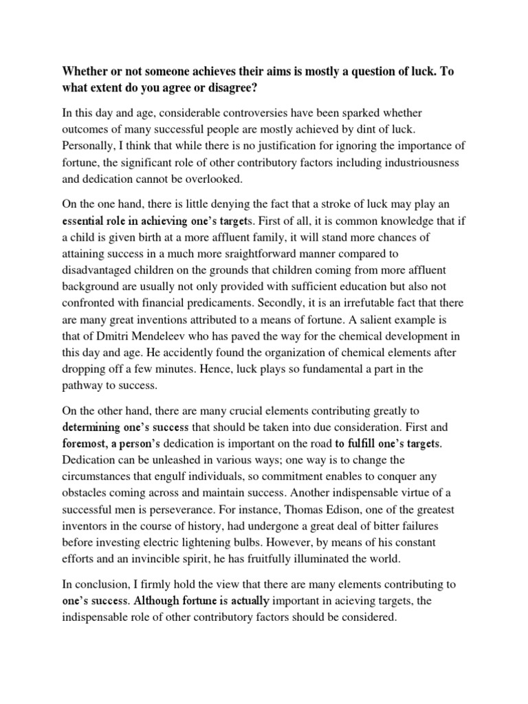 Determining Success | PDF