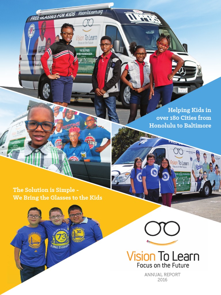 2016 Vision To Learn Annual Report | PDF | California | Los Angeles